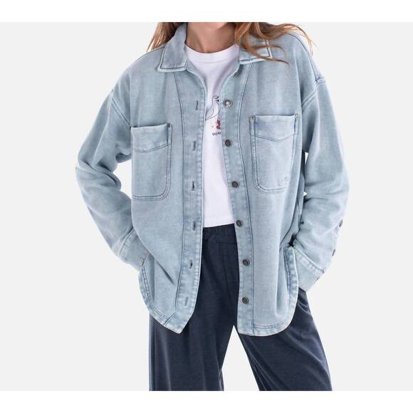 Jetty | Jackets & Coats | New Jetty Womens Eden Knit Shirt In Blue ...